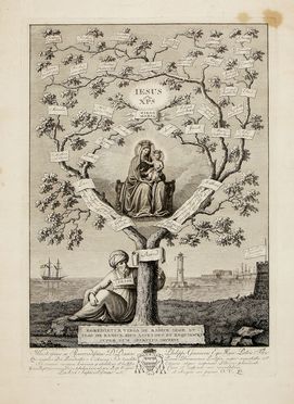 Giovanni Battista Cecchi (Firenze, ) : L'albero di Jesse con Livorno ...