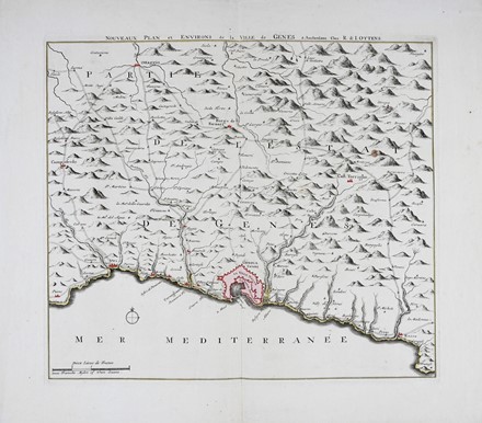Nouveaux Plan et Environs de la Ville de Genes. - Asta Arte Antica ...