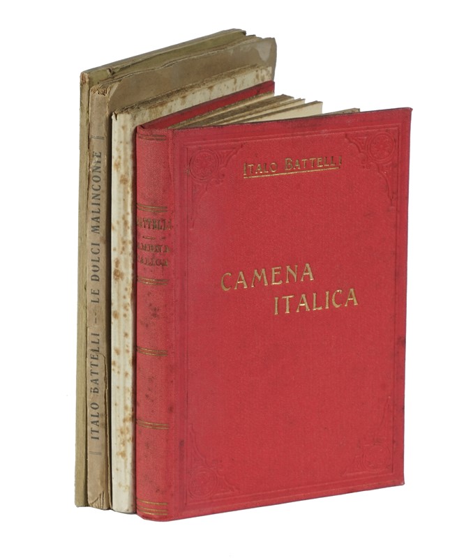 Battelli Italo : Lotto di 4 opere di Italo Battelli, con dedica ...