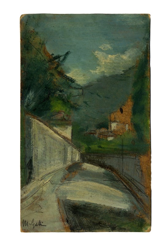 Mario Galli (1877 - 1946) : Via Boccaccio - Villa Palmieri. - Asta Arte ...
