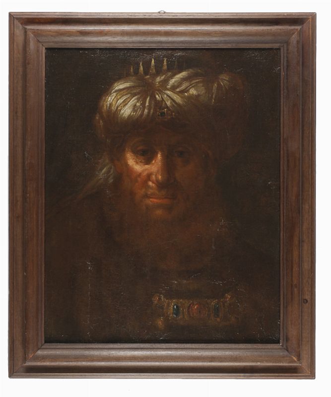 Scuola europea del XVII secolo : Re arabo - Asta Fotografie, Dipinti e ...